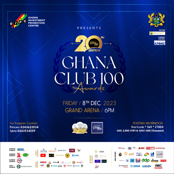LIVESTREAMED: GIPC holds 20th edition of Club 100 awards