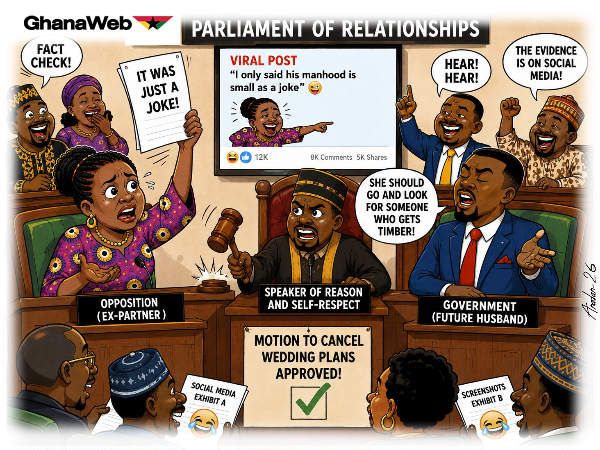 CARTOON: I only said his manhood is small as a joke - Woman regrets as ...
